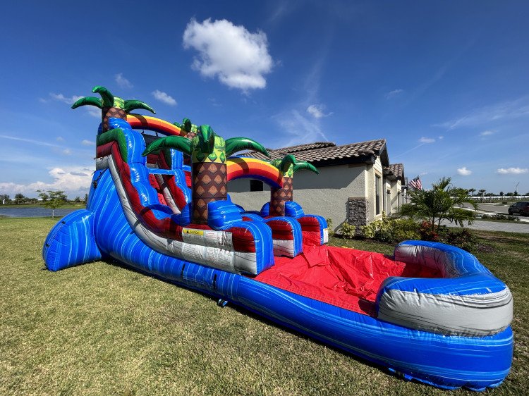18' American Tiki Wave Slide - Lakewood Ranch Inflatables Bradenton FL